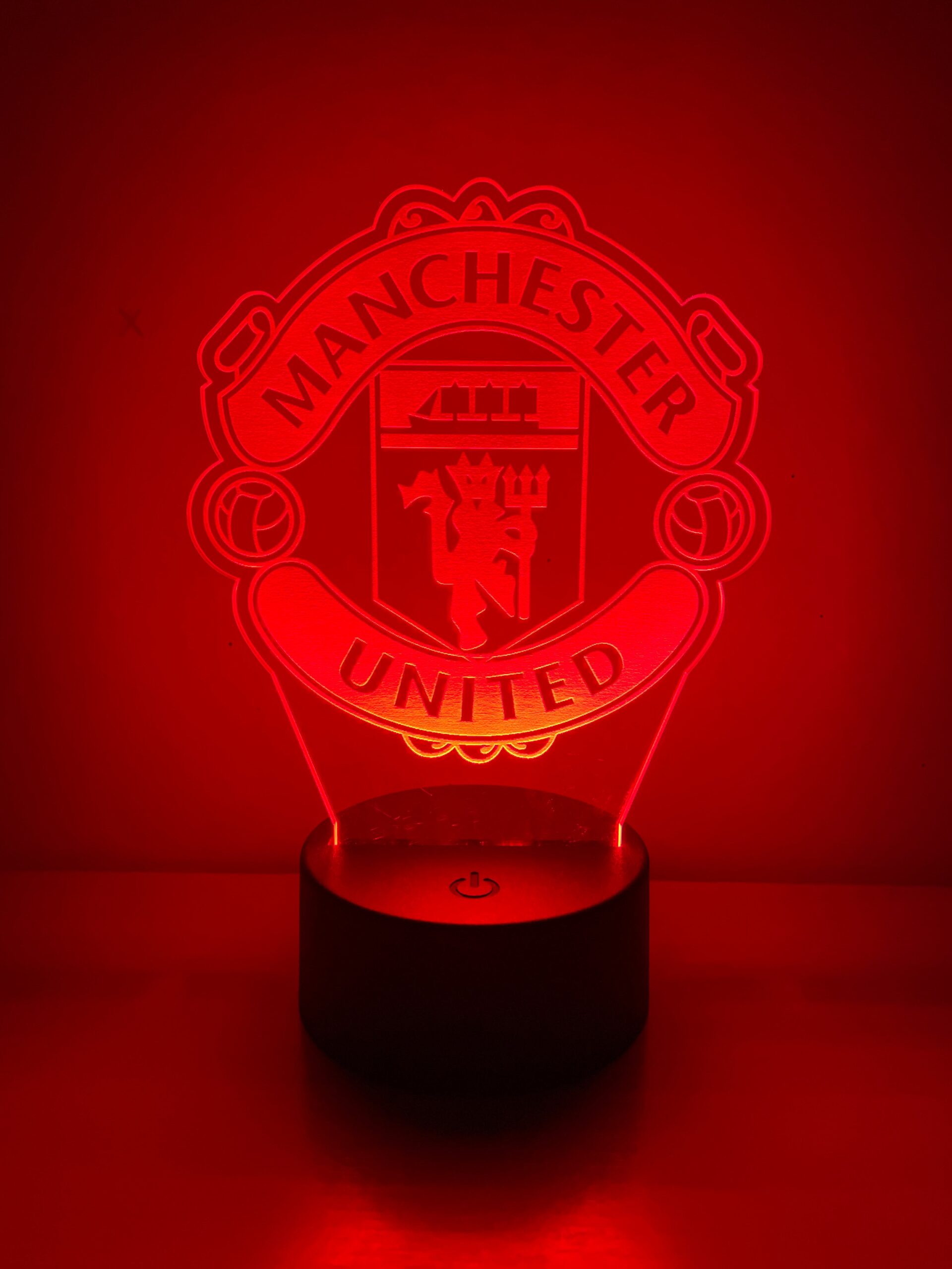 3D LED lampa - Manchester United FC - Artex Design web shop