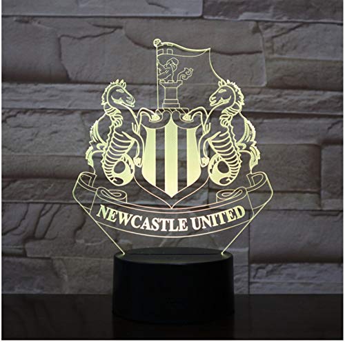 3D LED lampa - Newcastle United FC - Artex Design web shop
