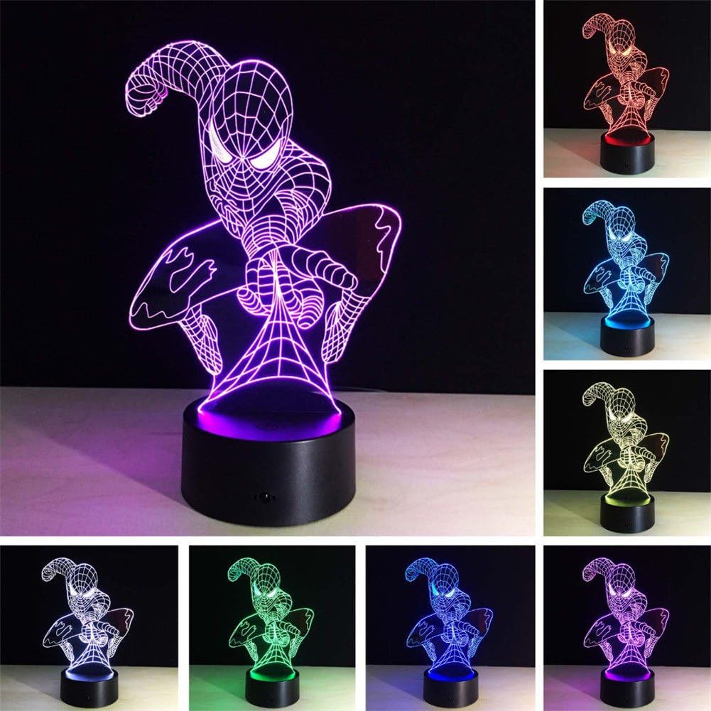3D LED lampa - Spiderman - Artex Design web shop