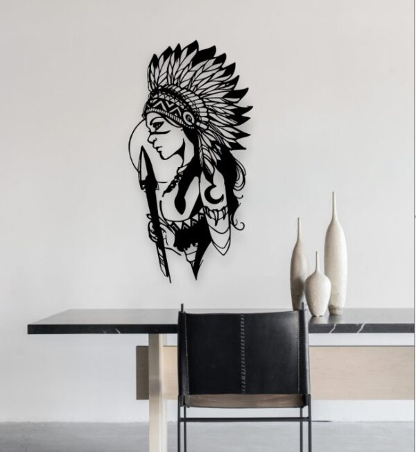 Zidna dekoracija - Indijanka - Artex Design web shop