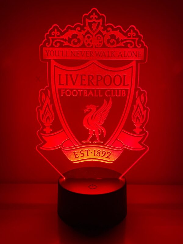 3D LED lampa - Liverpool FC - Artex Design internet prodavnica