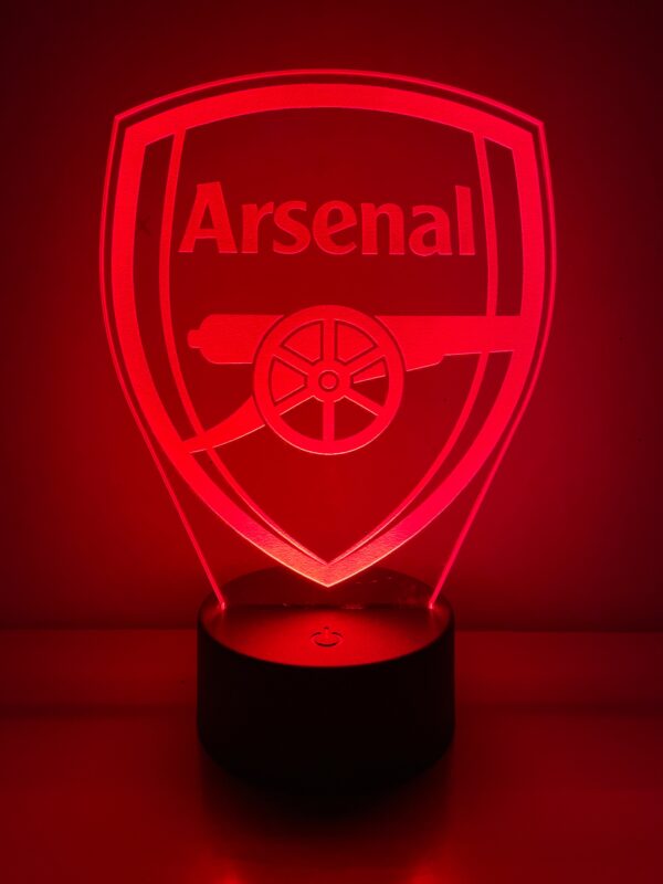 3D LED lampa - Arsenal FC - Artex Design internet prodavnica