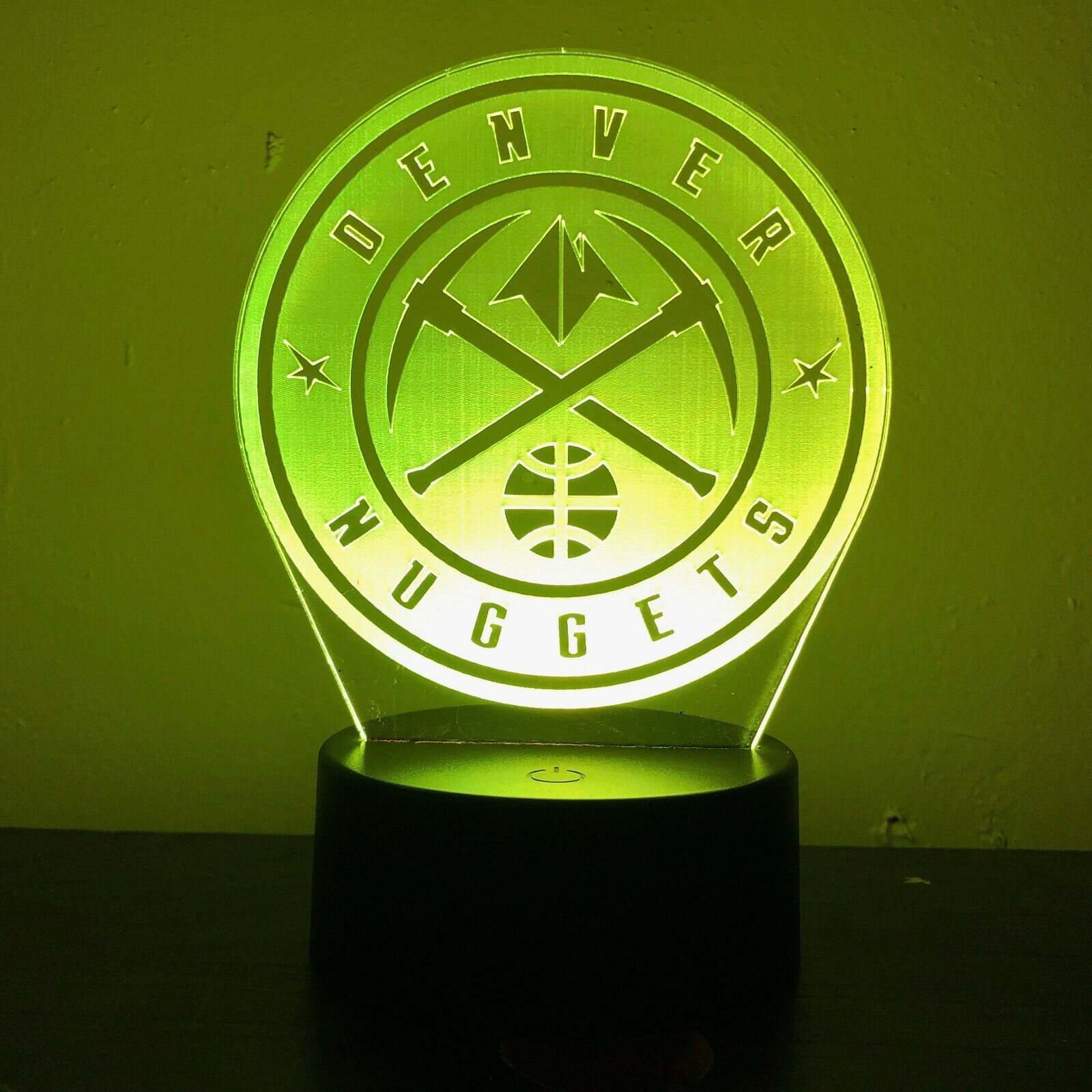 3D LED lampa - Denver Nuggets - Artex Design internet prodavnica